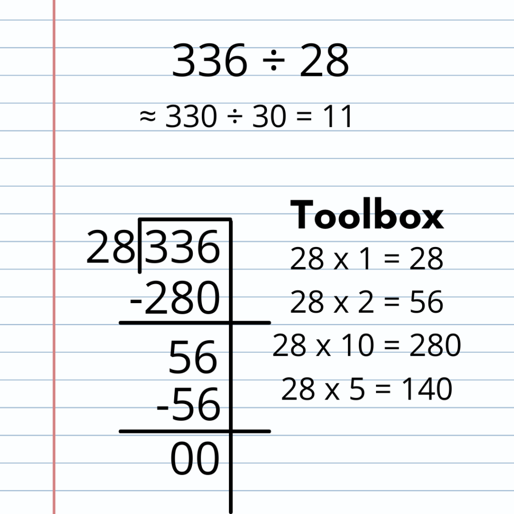Division With Partial Quotients And A Toolbox Math With Ms Matherson